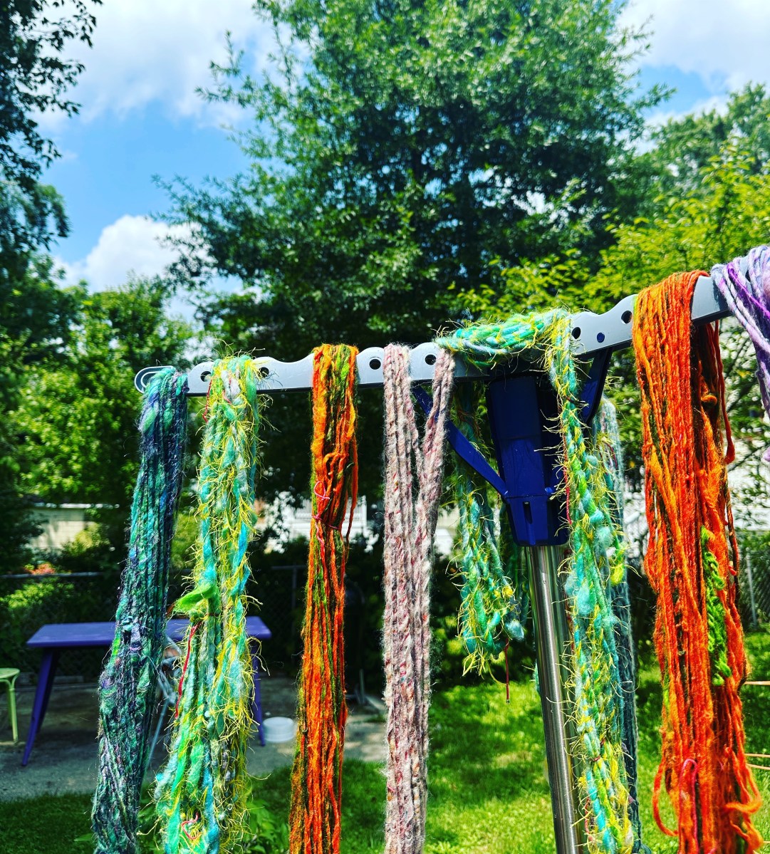 Drying Homespun Yarn – Rya Knot